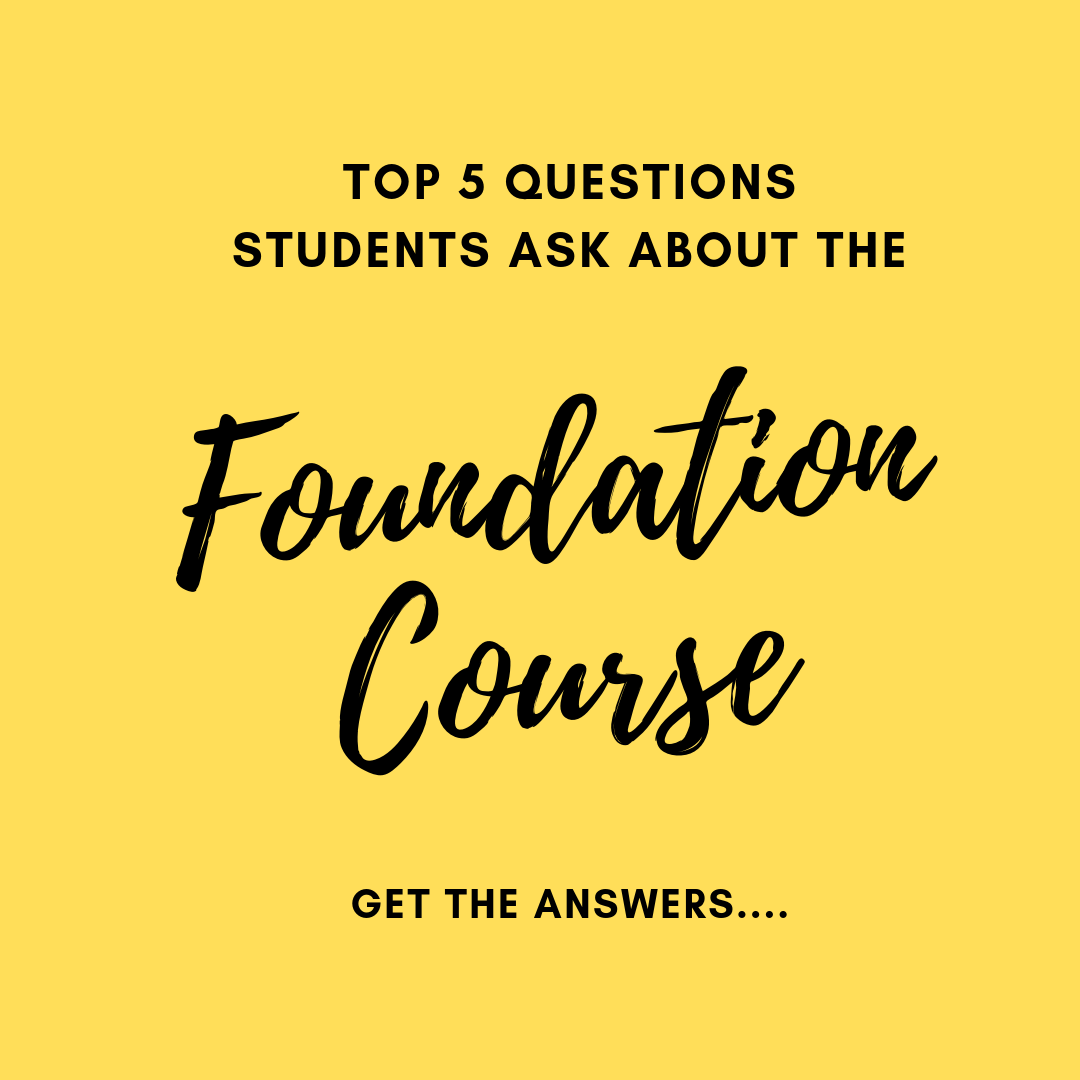 Top 5 Questions Students Ask....The Foundation Course - Event Academy